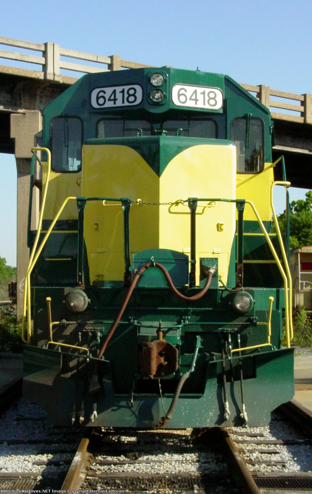 BAYL GP40-2 #6418, awaiting interchange and delivery to The Bay Line Railroad, in the CSX yard
